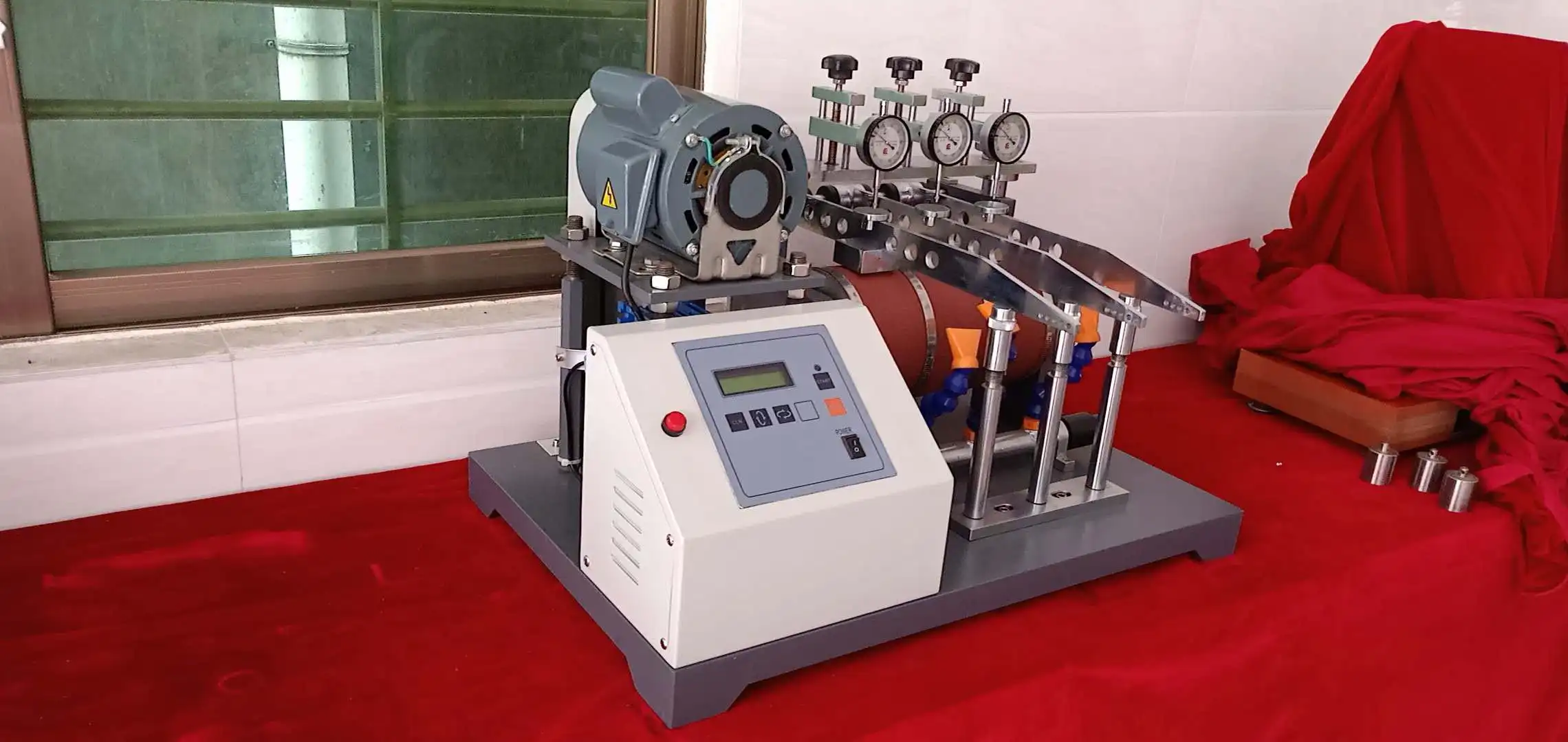 Astm D1630 Nbs Rubber Shoe Sole Abrasion Testing Machine - Buy Nbs Shoe ...