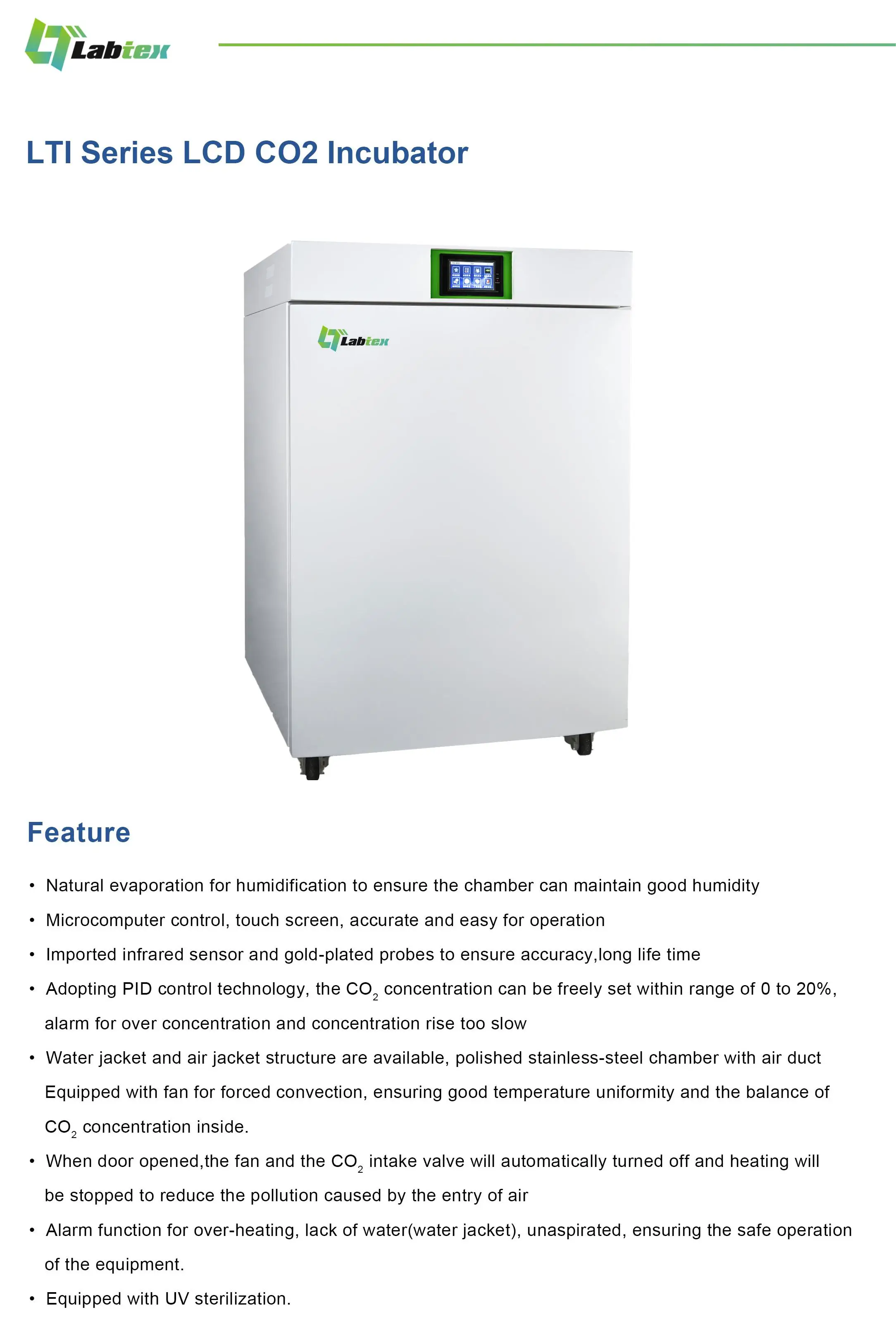 Labtex Carbon Dioxide Co2 Cell Culture Incubator Tri-gas Co2 Incubator ...