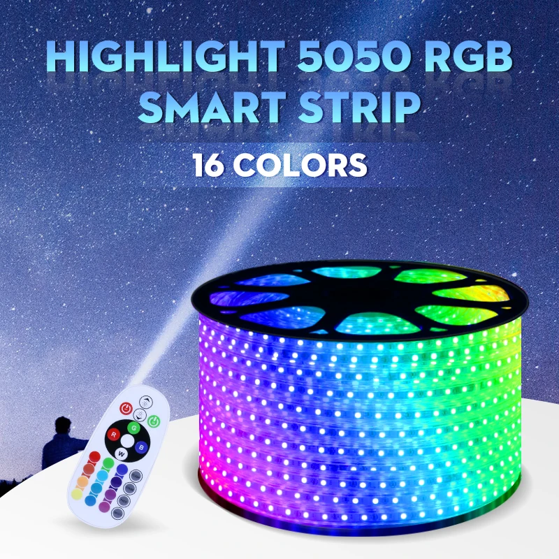 220V 12V LED Strip Lights - Smart, Waterproof, and Versatile