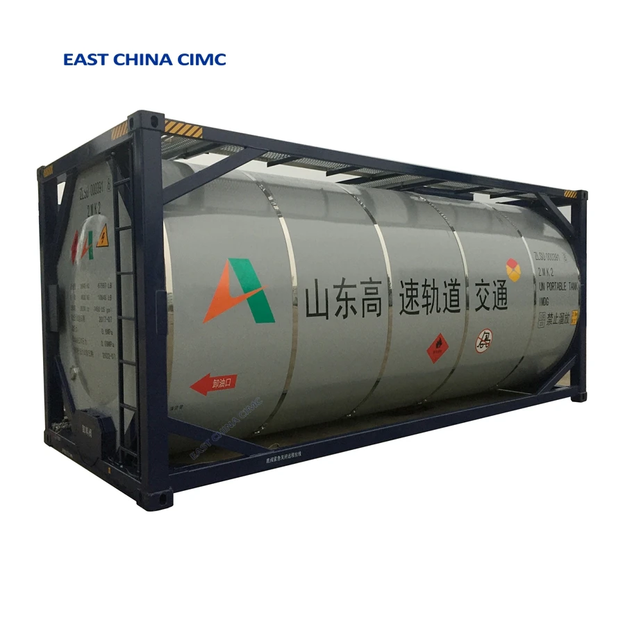 20ft 40ft Bulk Cement ISO Tank Container Fly Ash Transport Tanker ...