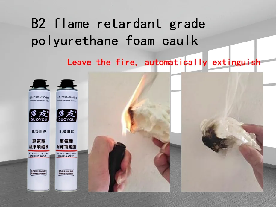 B2 Grade Pre-expansion Multi-purpose Polyurethane Construction Foam Flame Retardant Insulating ...