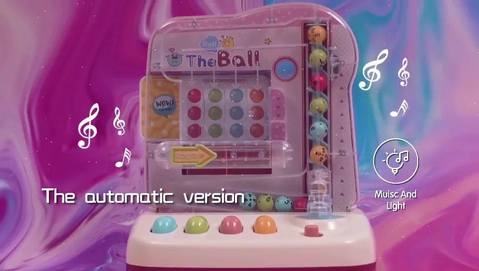 Kids Electric Automatic Rolling The Ball Machine Toy Table Game Music ...