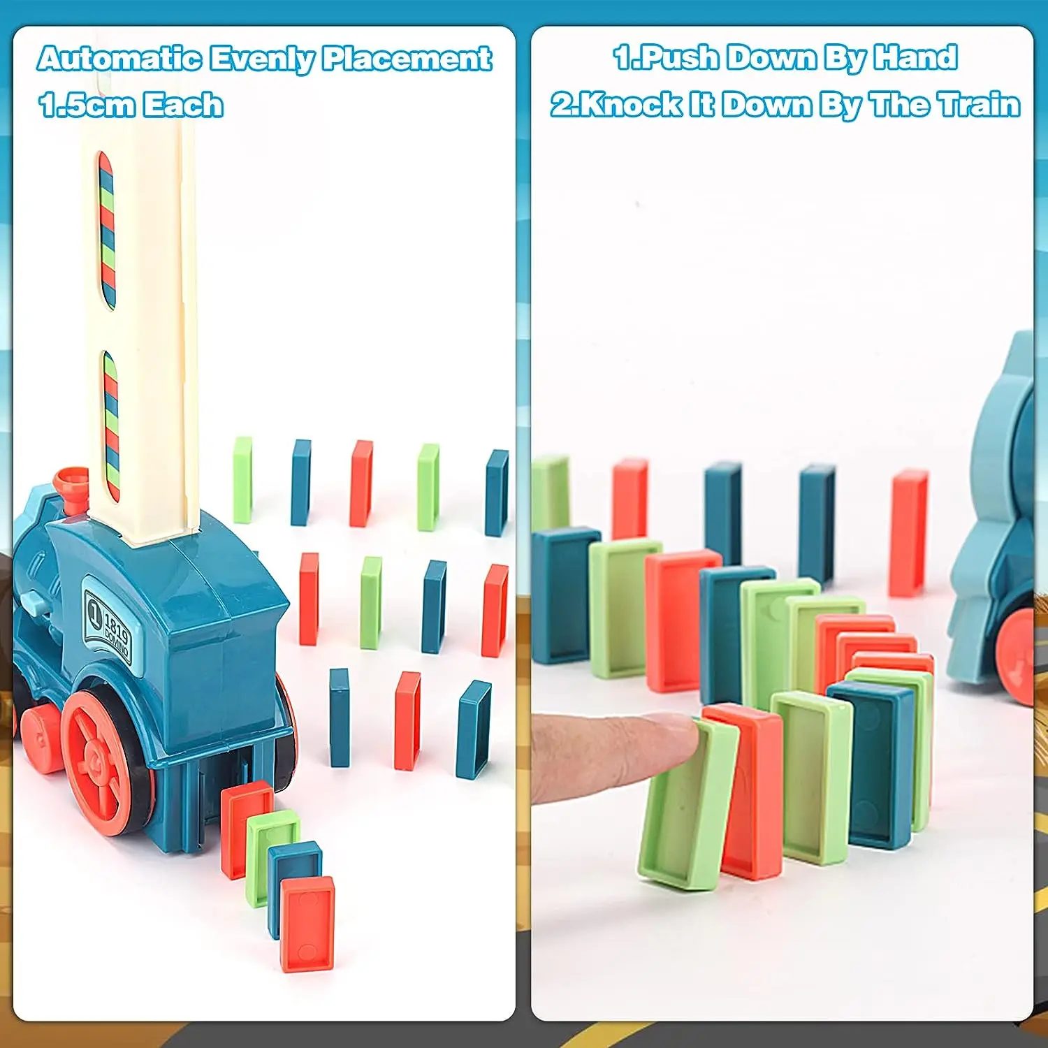 Automatic Domino Train - Fun and Education in Every Lay