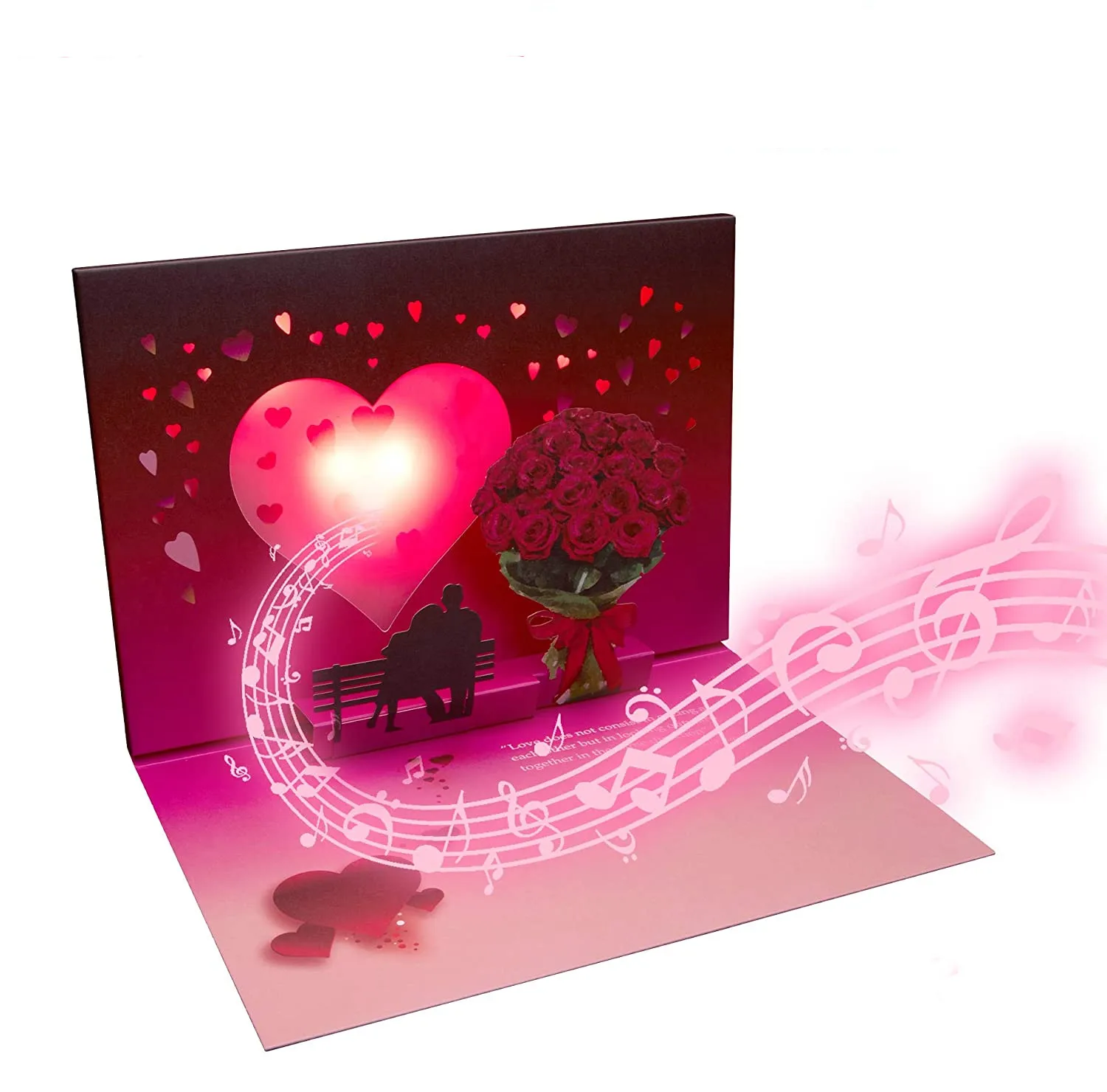 Factory Price Music Card Customized 3d Pop Up Musical Happy Anniversary ...