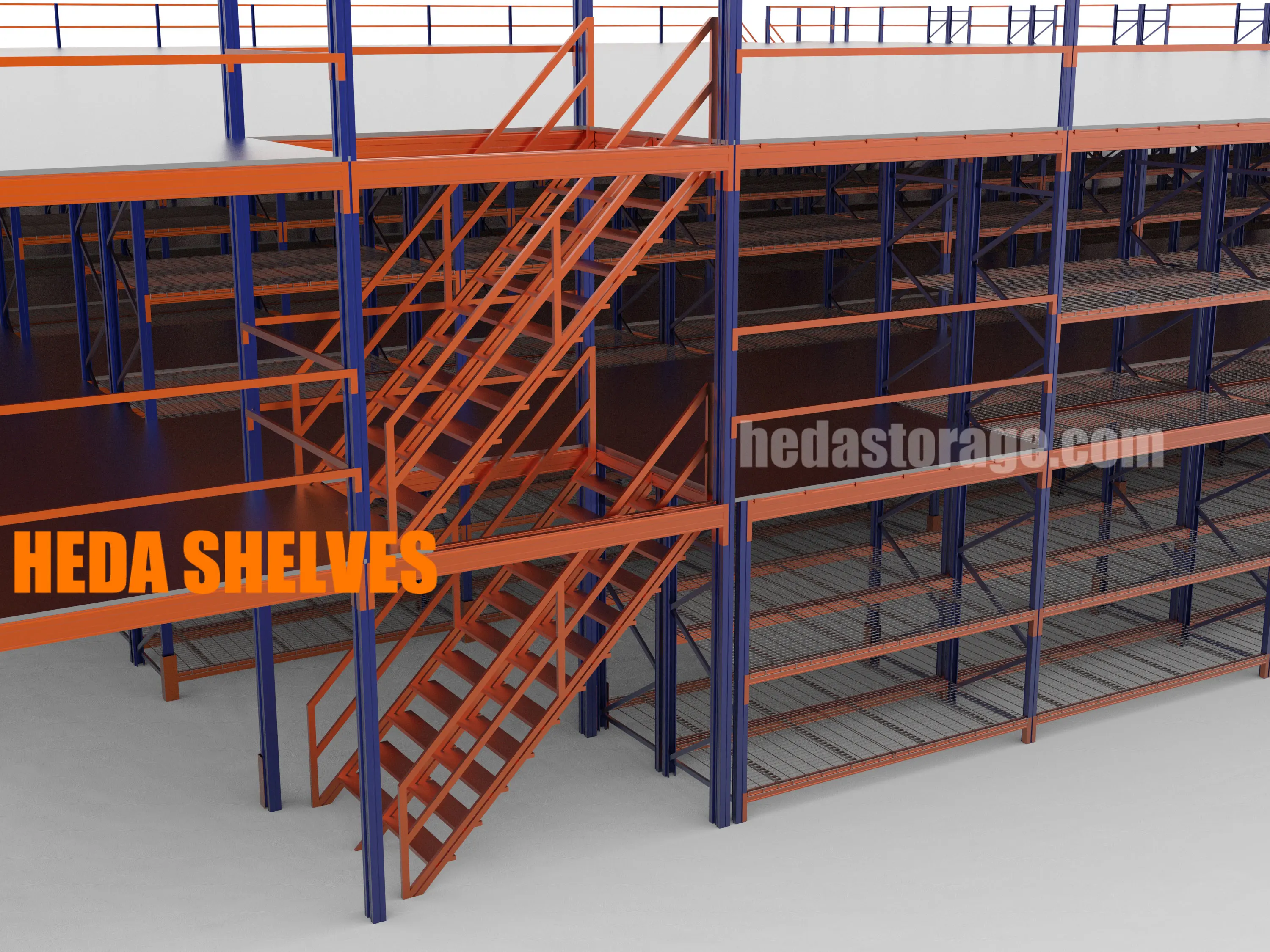 Multi-level Cantilever Mezzanine Racking For Versatile Storage Needs ...