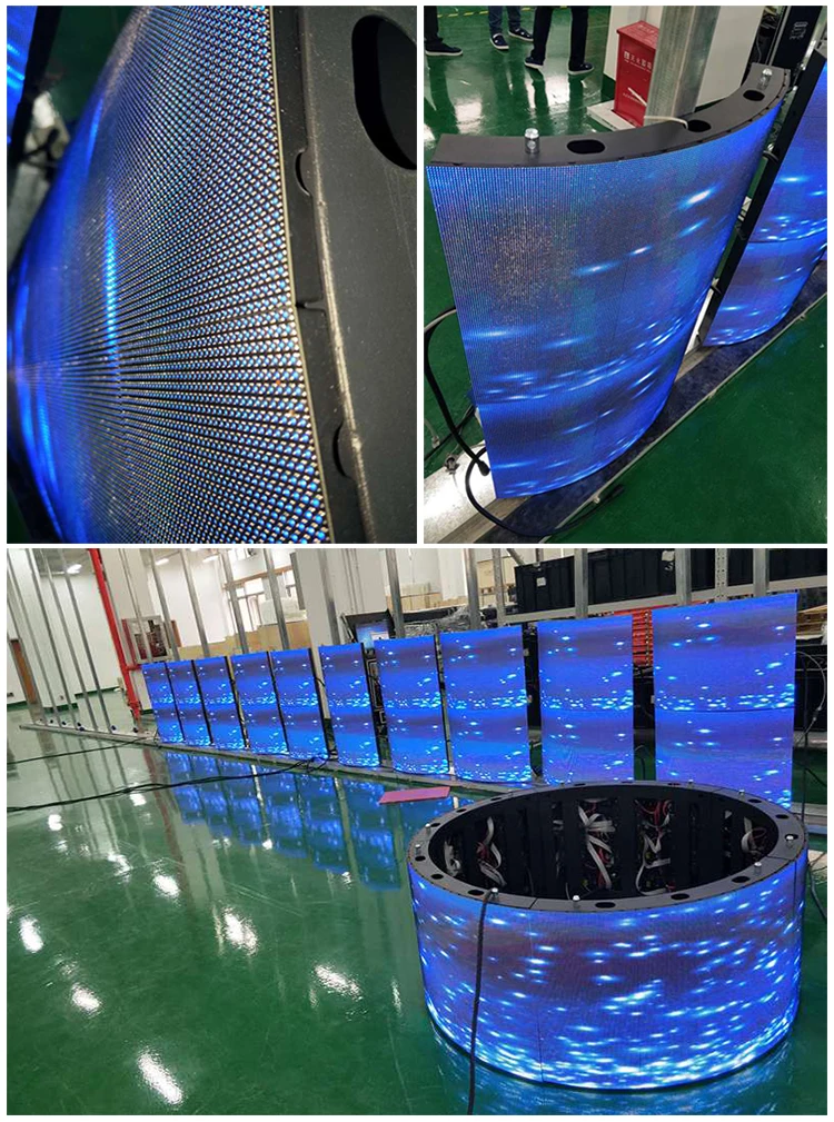 Creative Circular Cube Cylinder Curved Rgb Indoor P2 P3 P4 Spherical ...