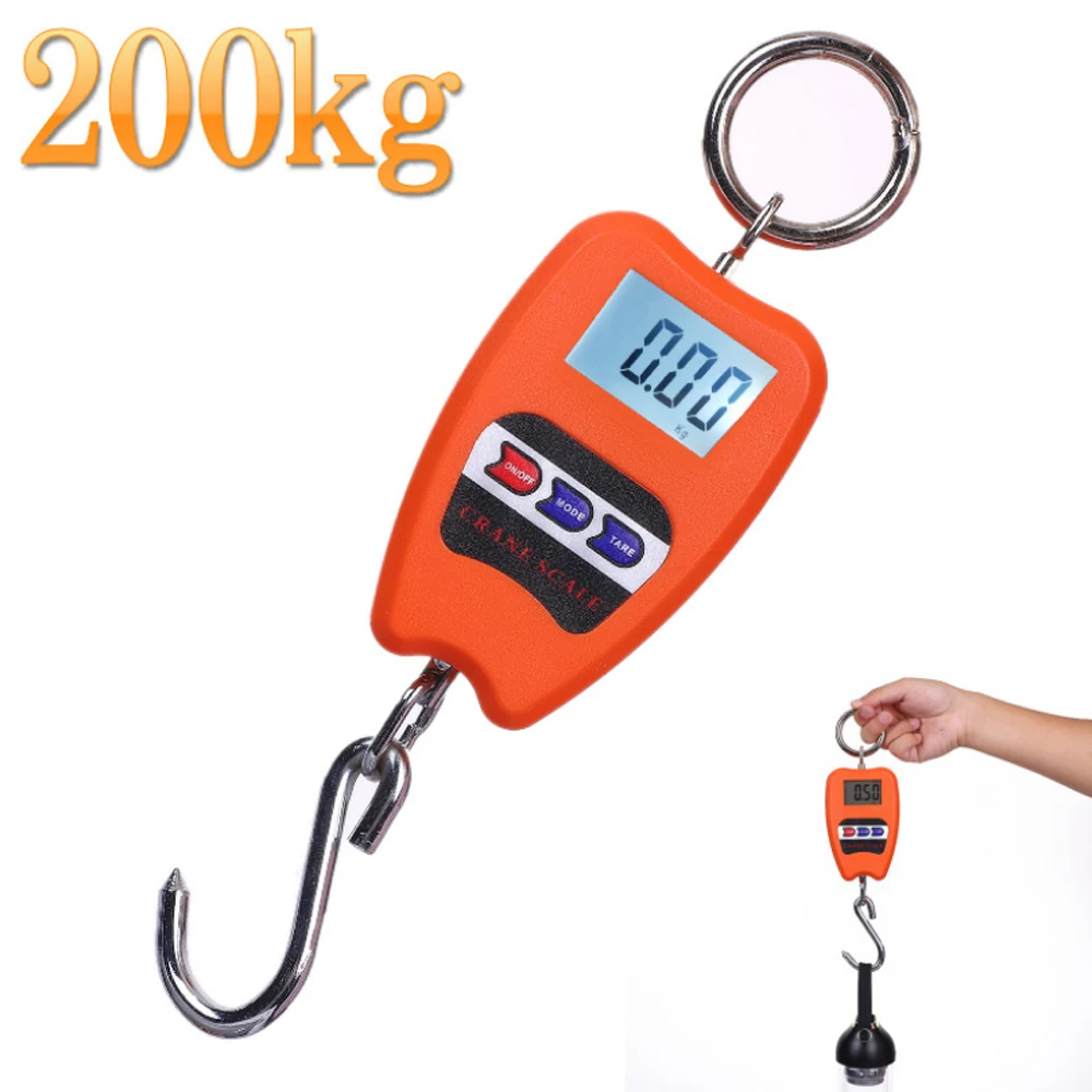 Small Electronic Digital Industrial Hanging Scale 200kg Spring ...