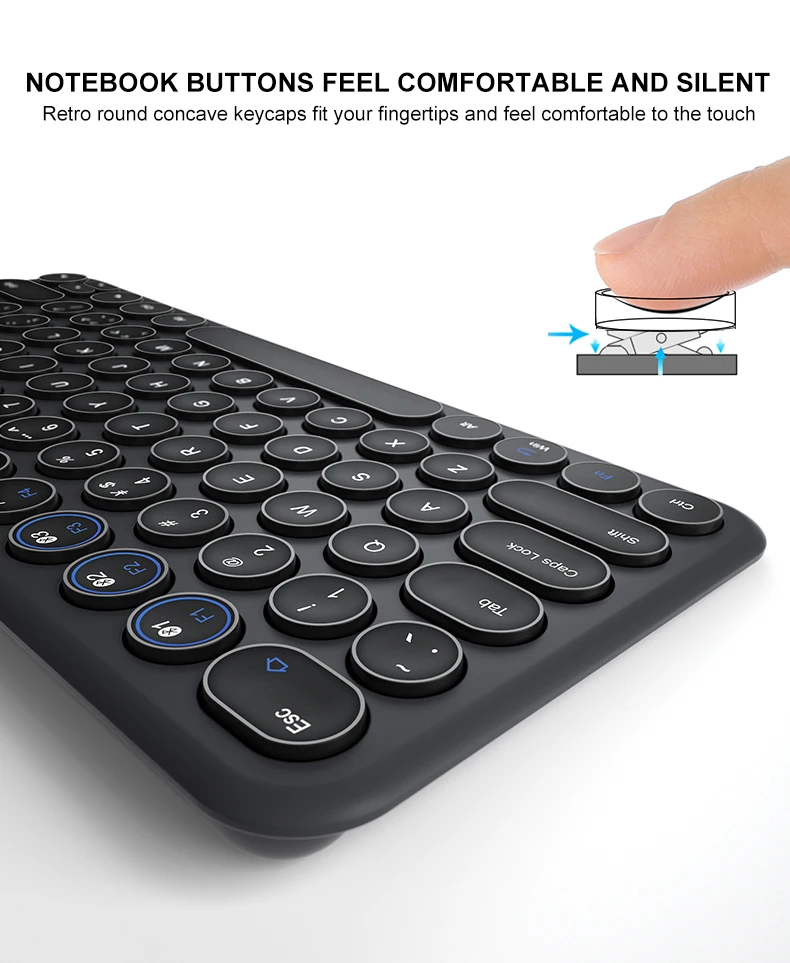 Ergonomics And Comfortable Tilt Wireless Keyboard For Laptop Office ...