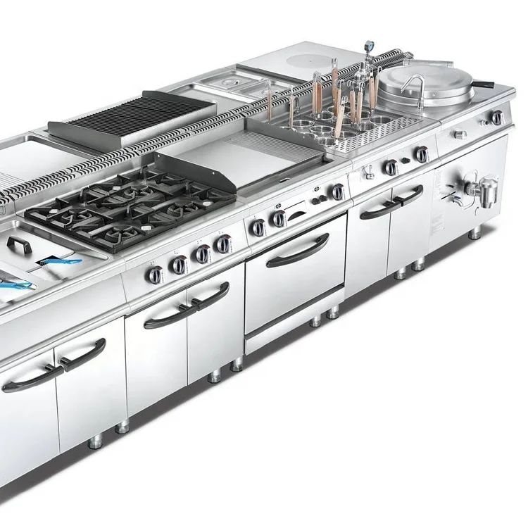 Commercial Catering Fast Food Restaurant Kitchen Equipment With Gas ...