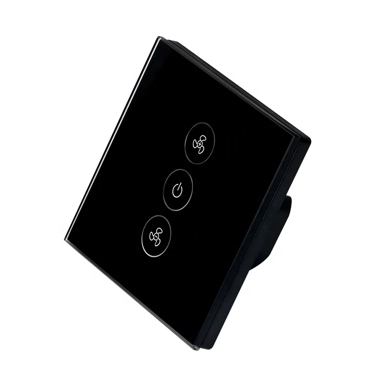 Eu Standard Wifi Smart Fan Switch Tuya Oem Touch Fan Speed Control ...