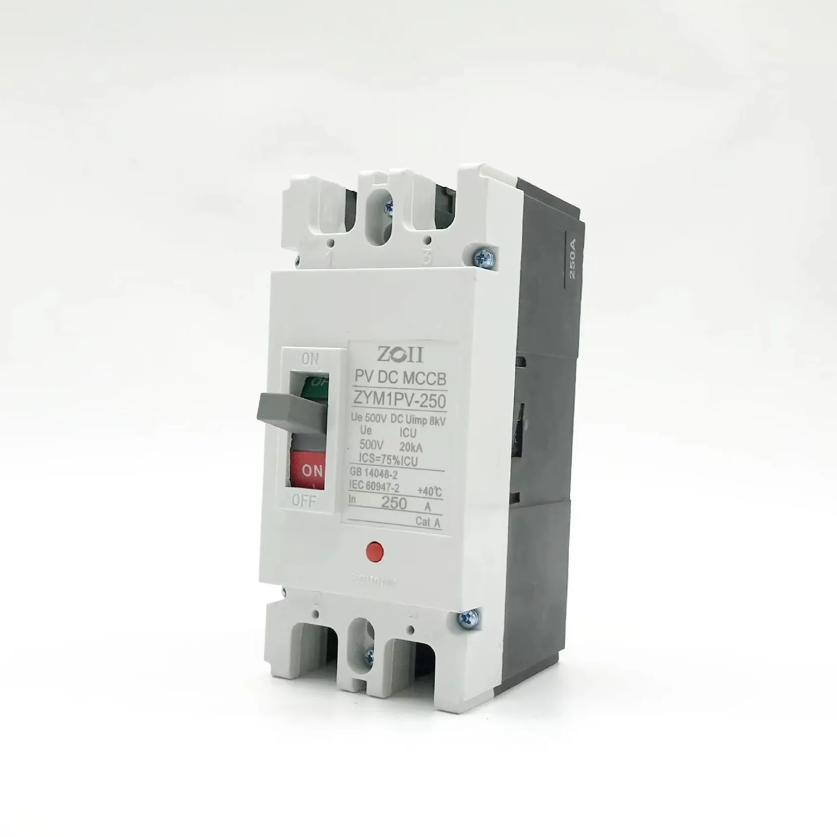 Zoii 500v 1000v 20ka Mccb Pv Solar Moulded Case Circuit Breakers Three Poles Four Poles 2p 3p 4p ...