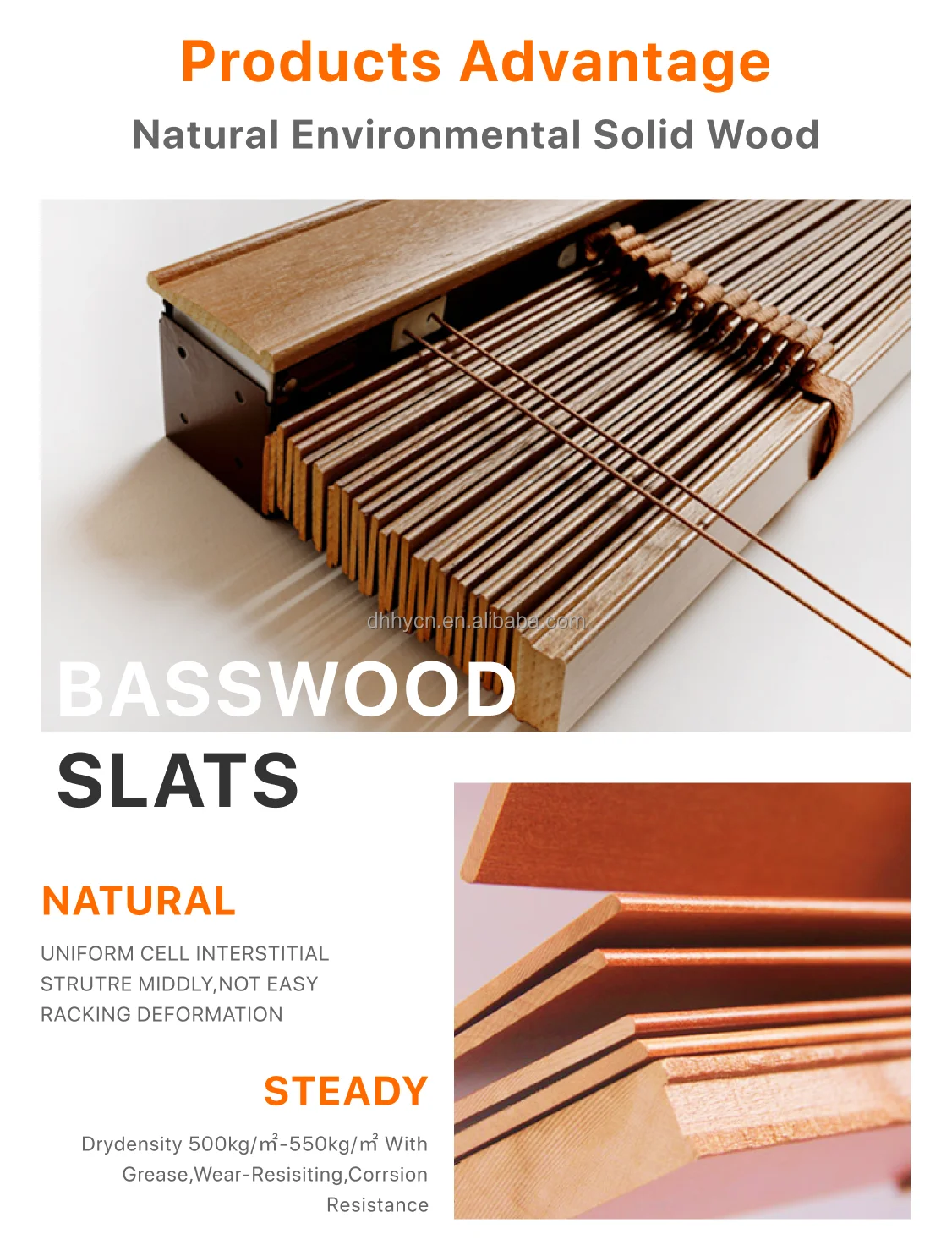 Paulownia 2.5 Feet Venetian Blinds 25mm Wood Slats Wholesale Window ...