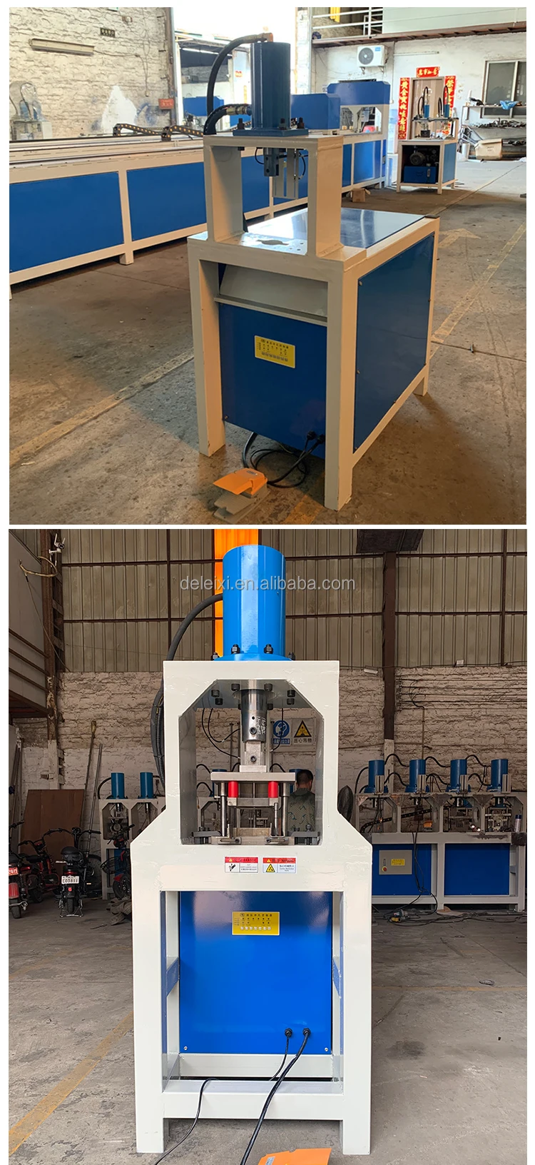 Hydraulic Angle Cutter 90 Degree Steel Pipe Hole Cutting Machine Square ...