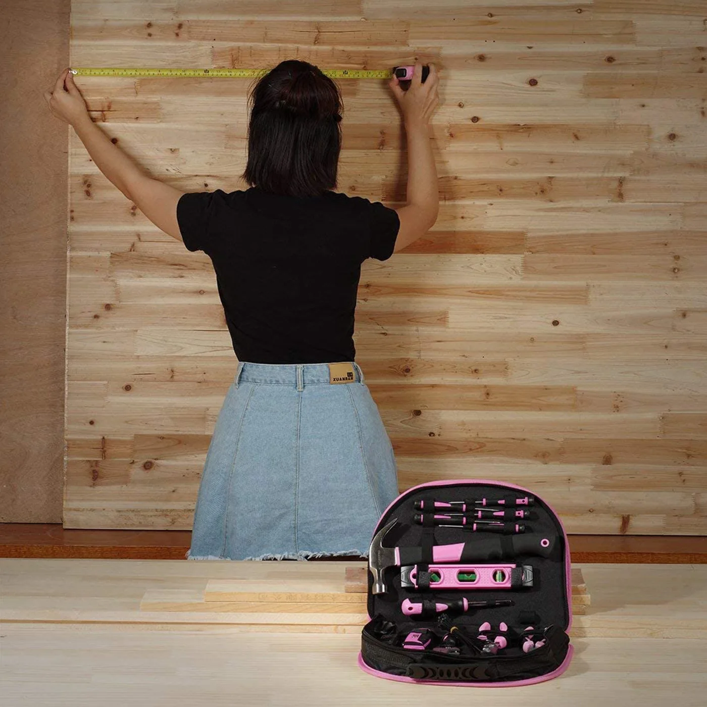 20pcs Household Hand Tool Set Home Repair Tool Kit Pink Tool Set - Buy ...