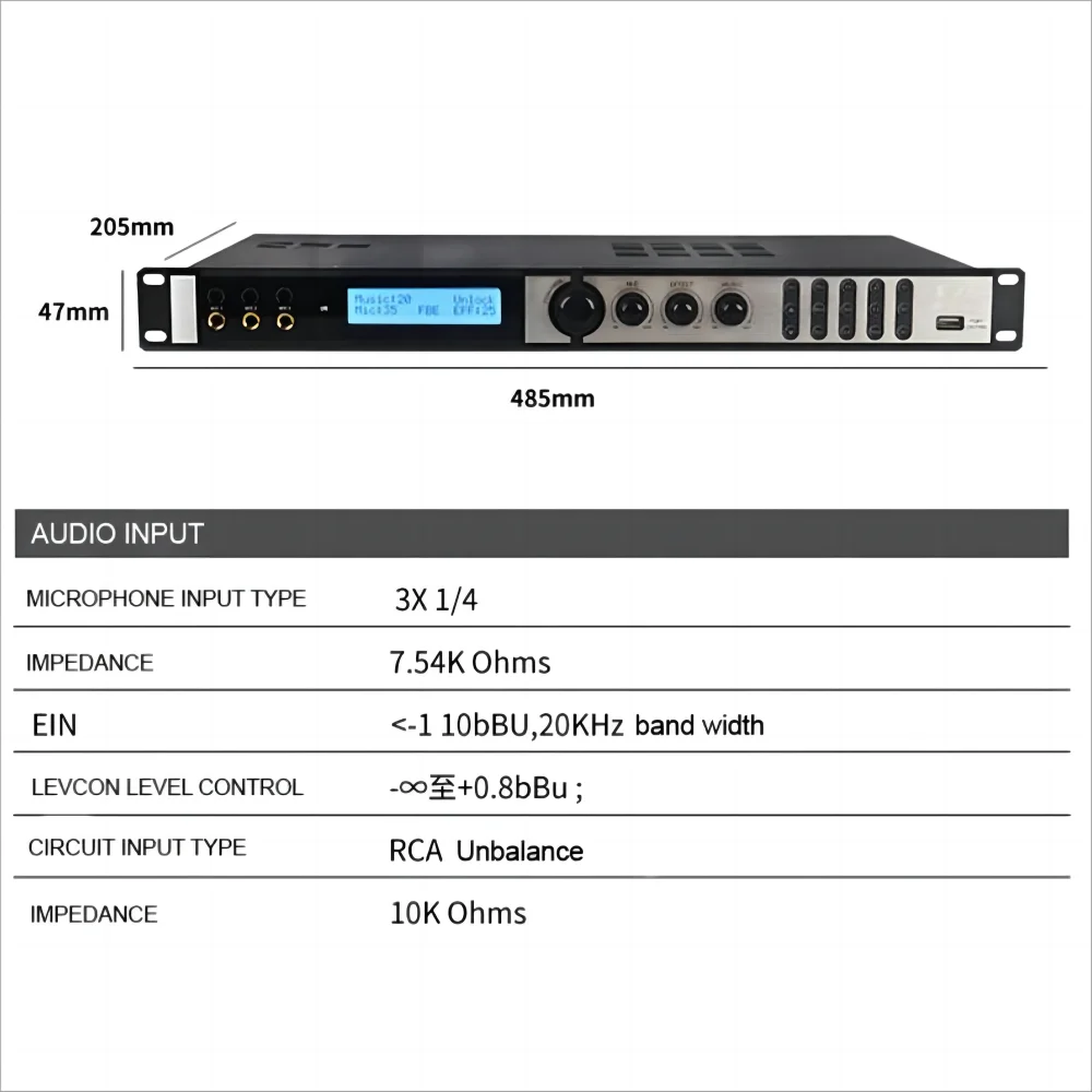 Audio Processor Pa High Quality Digital Karaoke Processor Professional ...