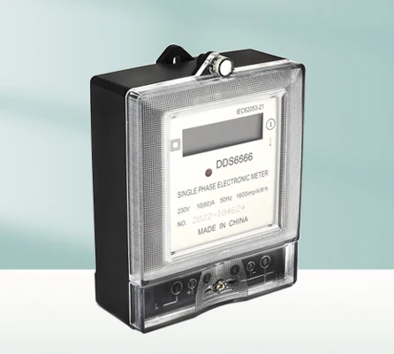 Single Phase Energy Meter Digital Wattmeter Dds6666 Electronic Lcd ...