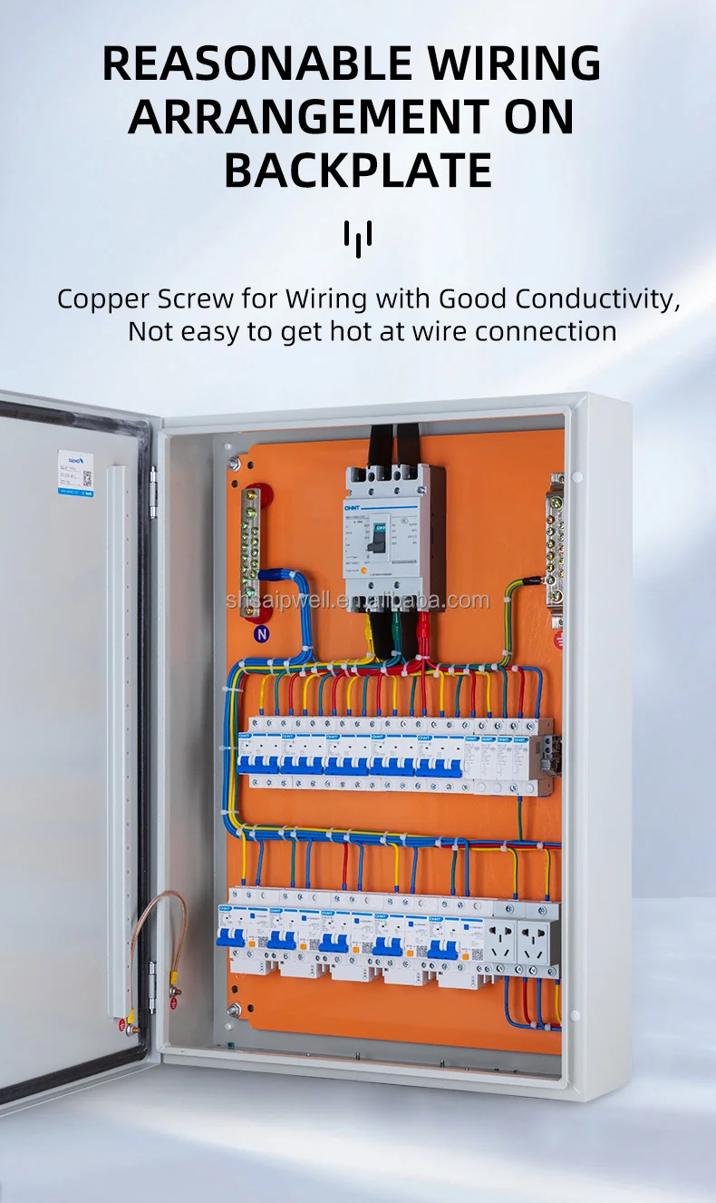 9 Fold Rack Customized Complete Power Distribution Box PLC Control ...