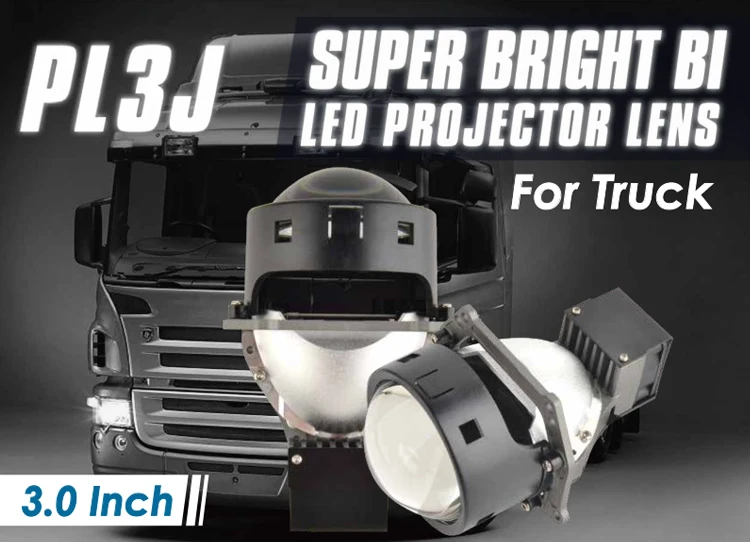 3 Inch Bi Lens Led Headlight Projector Lens Kit 6000k Super Bright Led ...