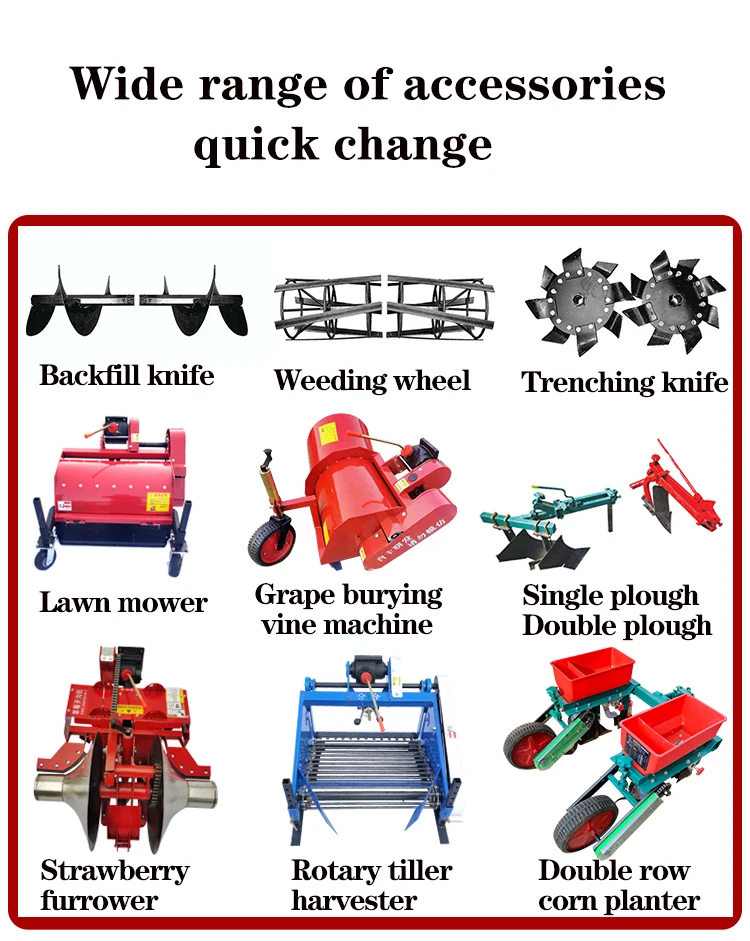 Multifunctional Diesel Rotary Tiller Tractor for Farms