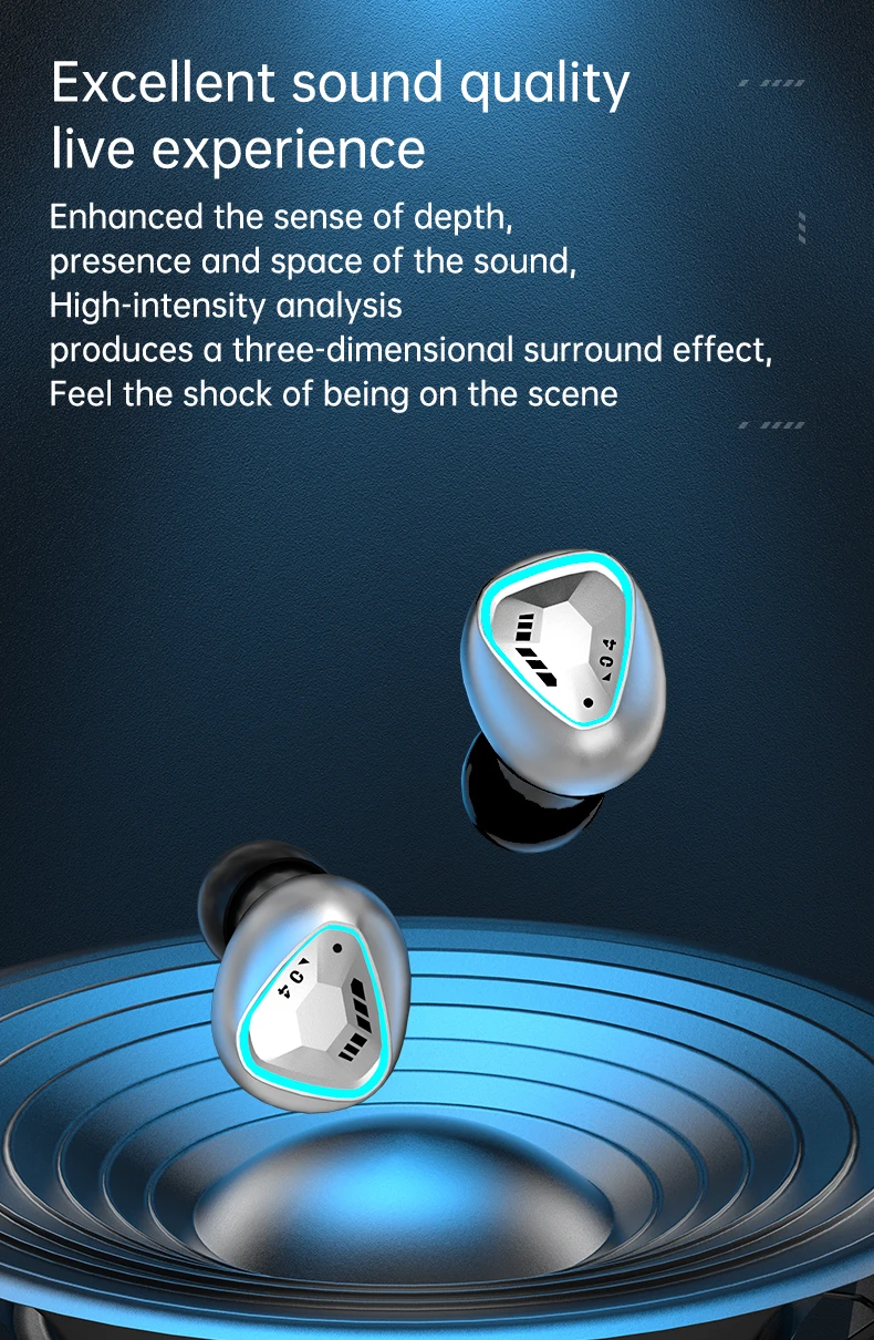 M45 TWS V5.3 True Wireless Stereo Gaming Earbuds - Low Latency