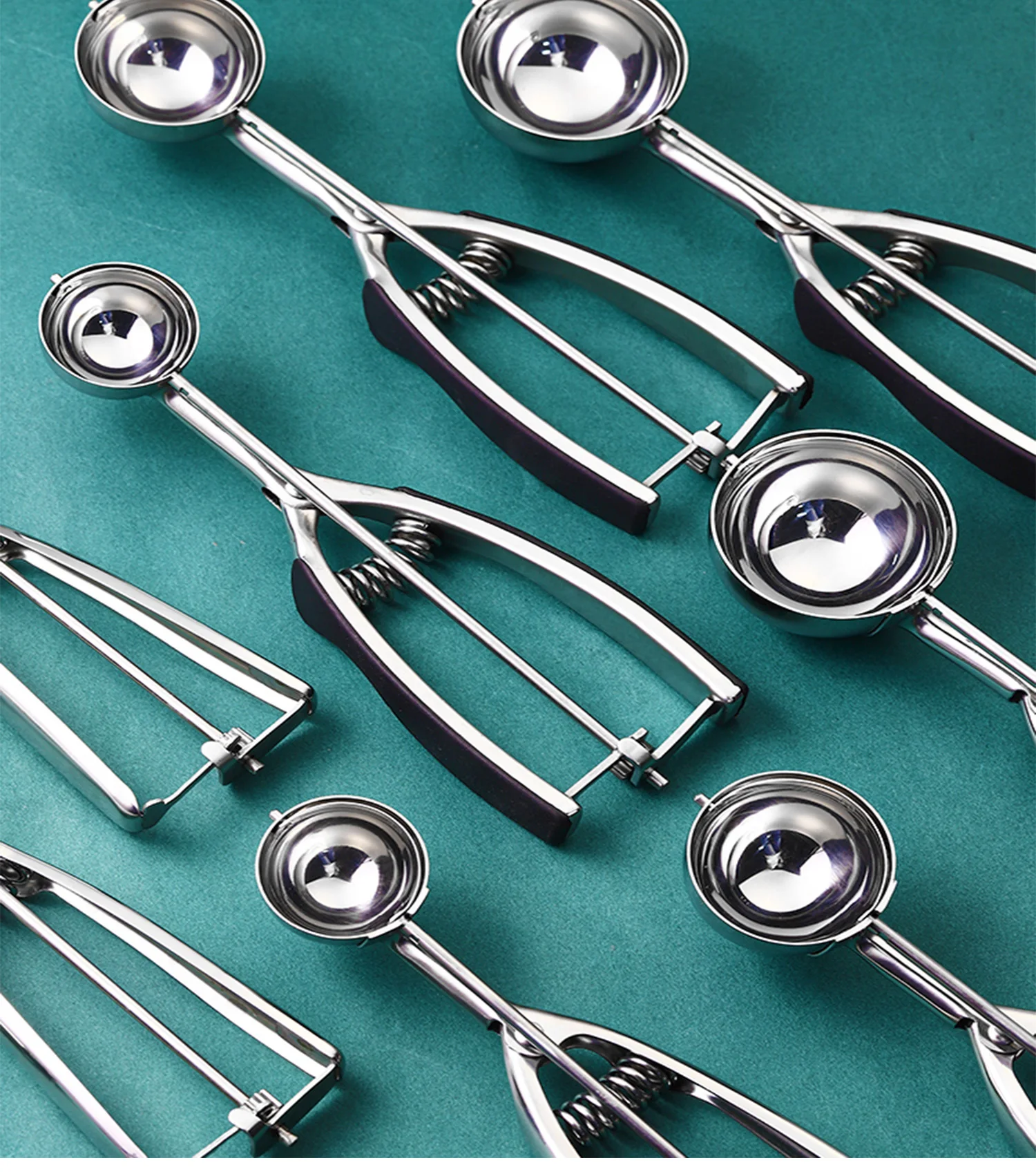 Multifunction Stainless Steel Ice Cream Dessert Watermelon Spoon Premium Ice Cream Scoop With ...