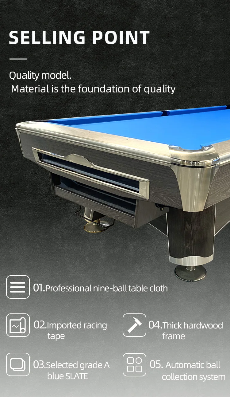 SDAIS 8-Pocket Star Maxima Billiard Table - Durable & Versatile