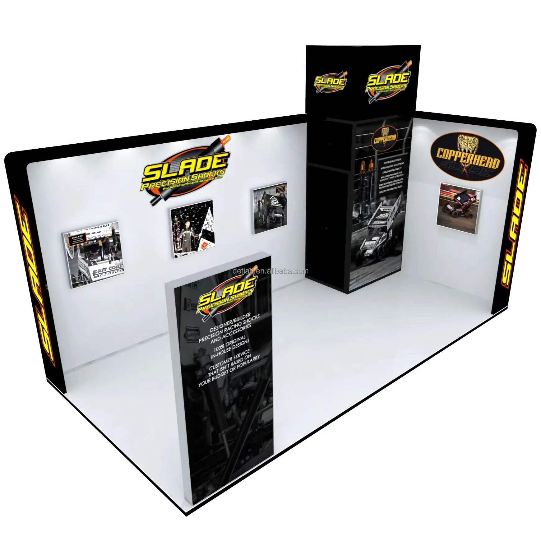 Modular Booth Exhibition Stand Design - Detian Display Racks