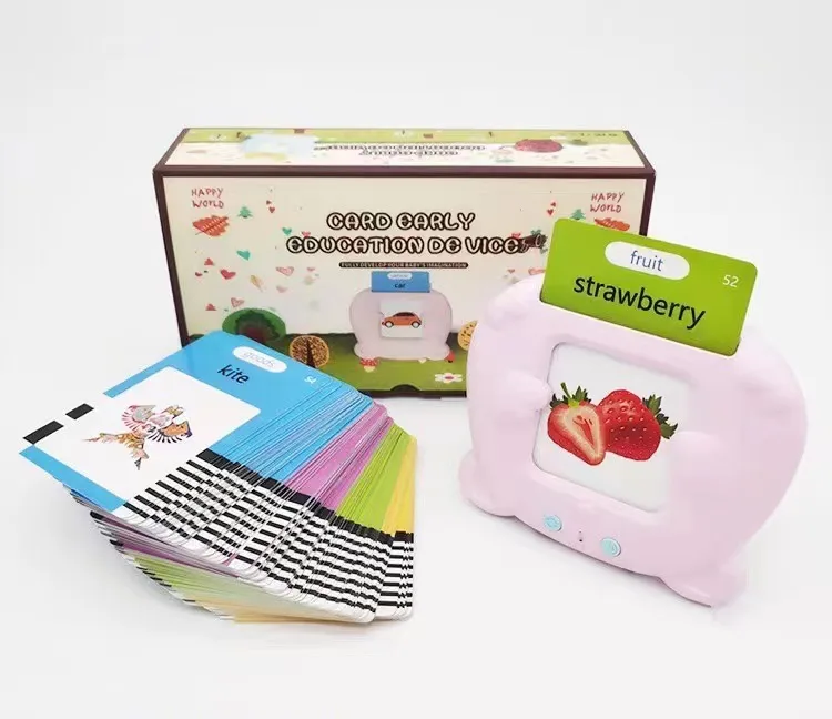 Early Educational Intelligent Kids Bilingual Speech Toys Talking Cards ...
