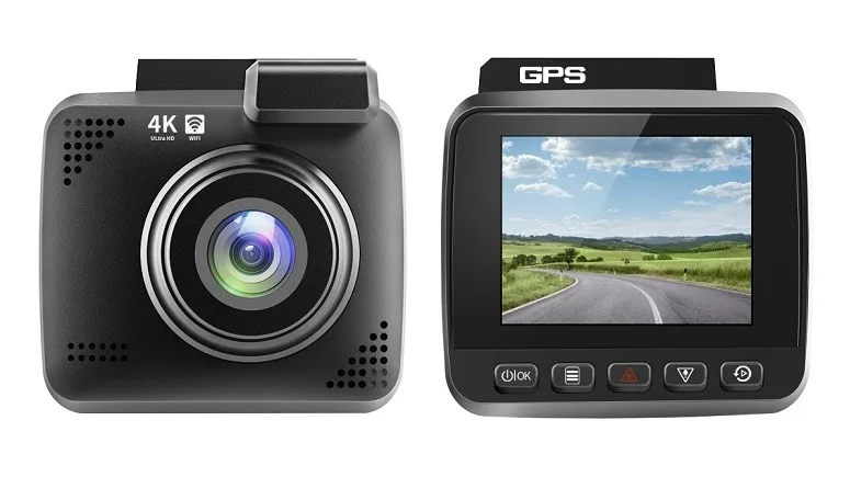 4k Ultra Hd Dash Cam Built In Gps Wifi 2160p Car Camera With Night ...