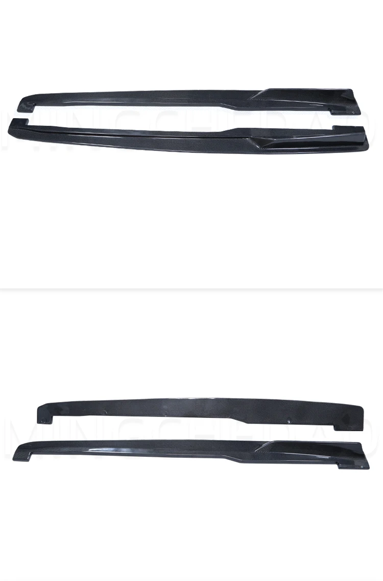 Carbon Fiber Body Kit Front Splitter Rear Diffuser Hood Sides Skirt ...