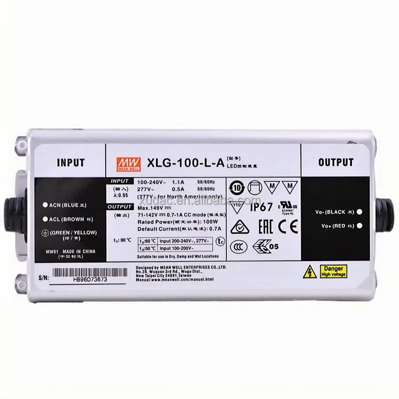XLG Waterproof LED Switching Power Supply 25/50/75/100/150/200W L/H/M/A ...