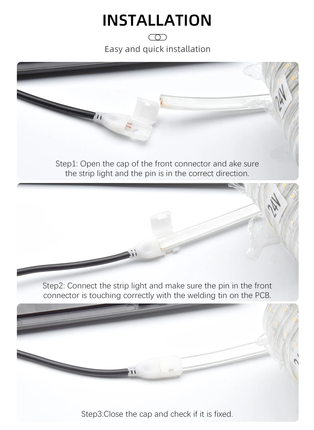 Integrated Solar Strip Light 20a 30p 24v Solar Power Rgb Led Light ...