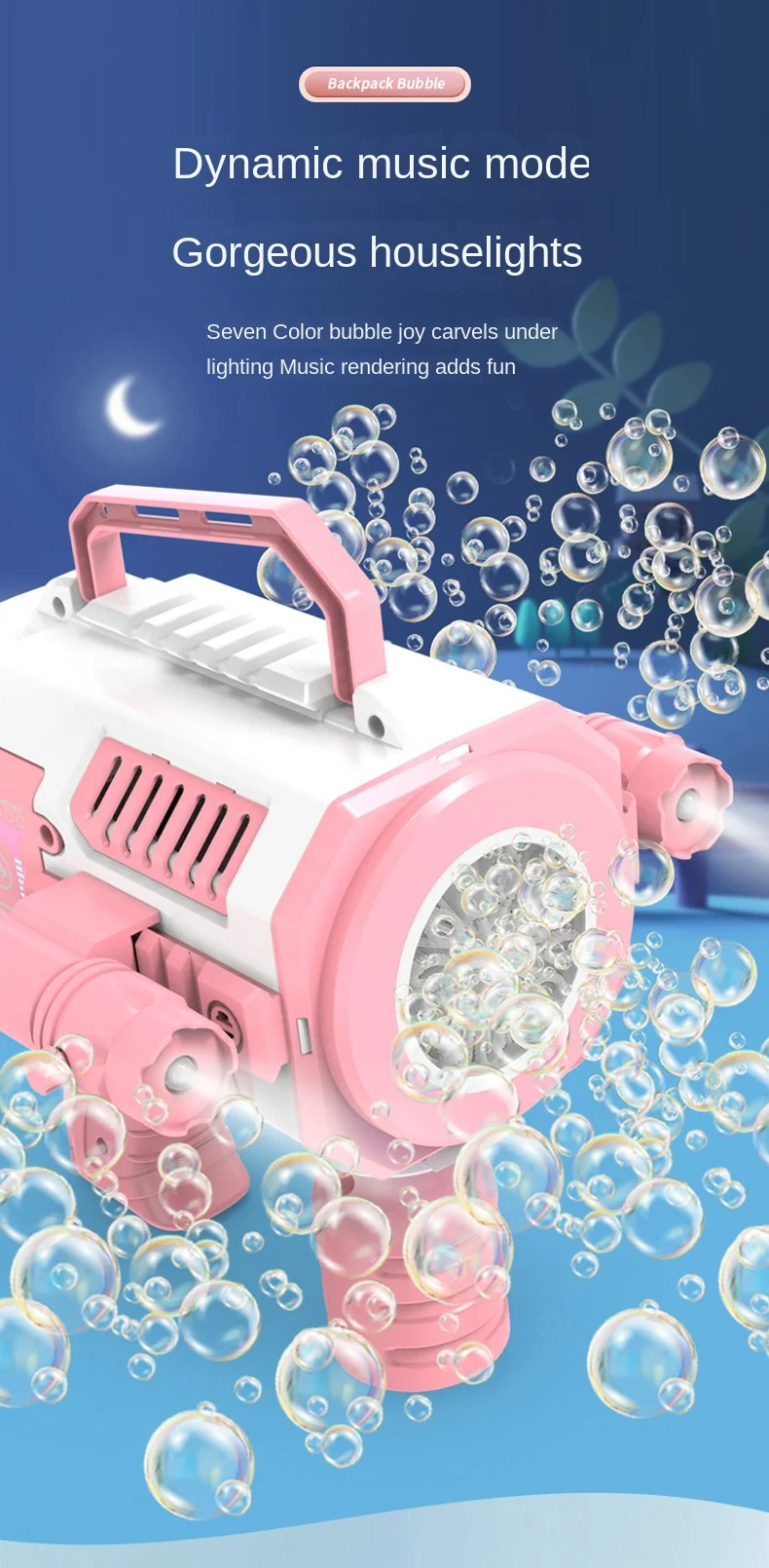 12 Holes Bubble Gun Machine Soap Bubbles Magic Bubble For Bathroom Outdoor Toys For Children ...