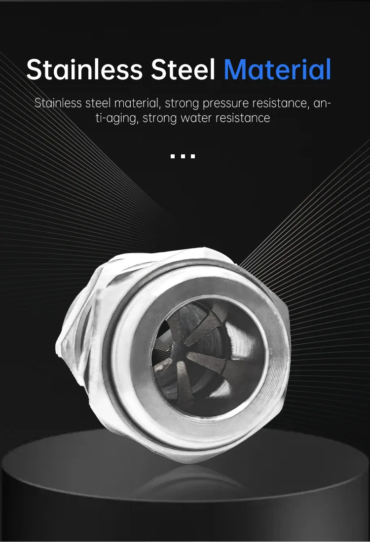 Stainless Steel Emc Cable Gland Electromagnetic Compatibility M16*1.5 ...