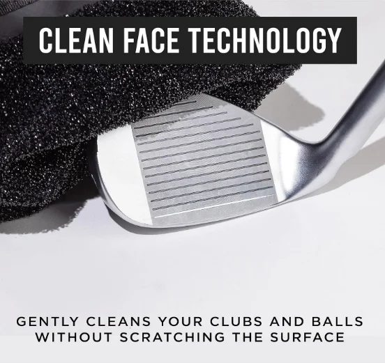 Golf Club and Ball Cleaning Bag with Detachable Clip Waterproof Liner ...