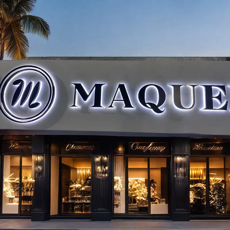 Stainless LED Illuminated Letter Sign for Business