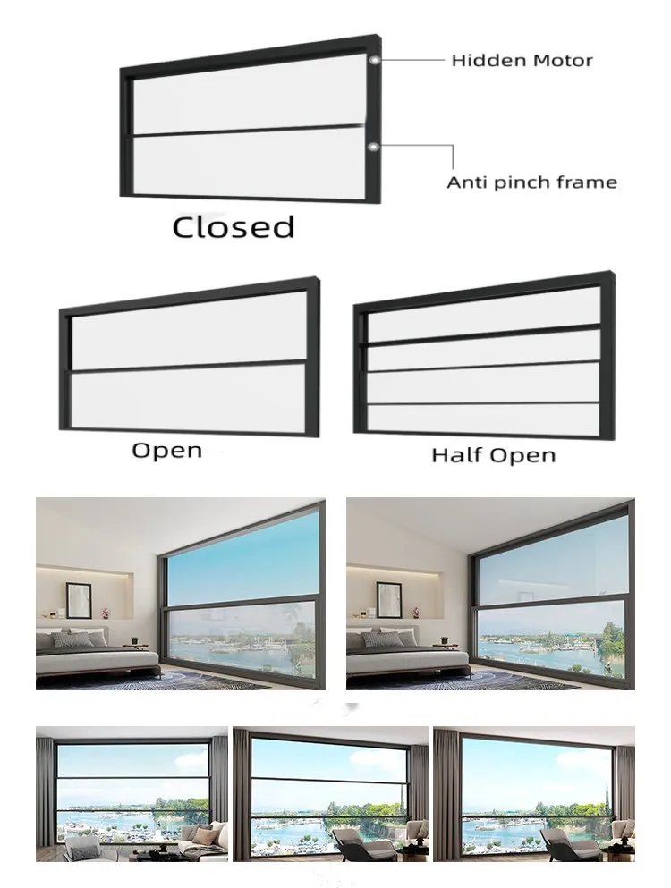 Vertical Hinge Window - Automatic Balcony Guillotine Slide