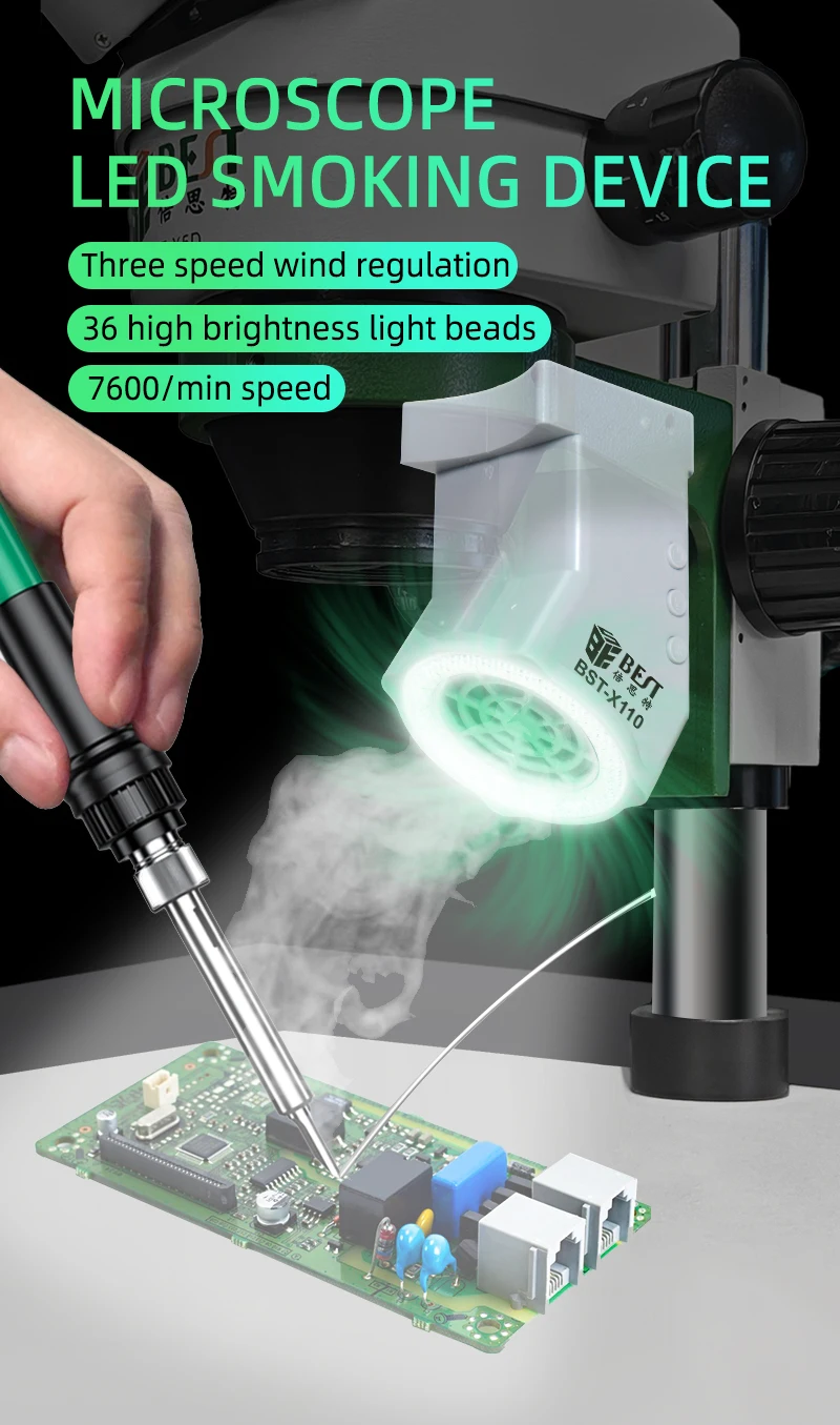BST-X110 Microscope Soldering Smoke Absorber for PCB Repair