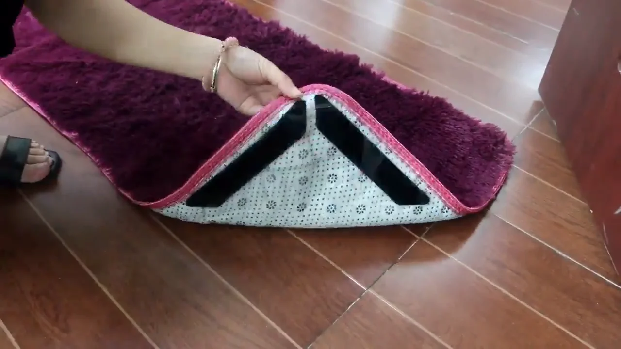 Double Sided Rug Grippers Washable Anti Curling Corner Keeps Your Rug ...