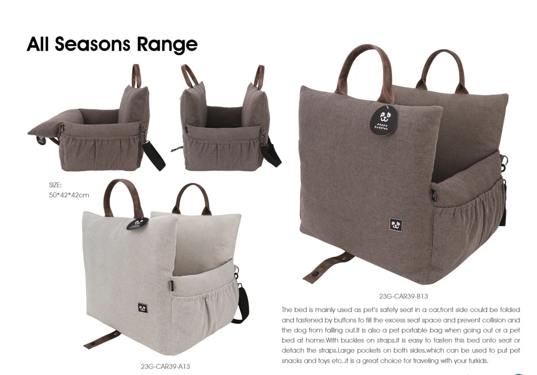 LS Peppy Buddies Dog Travel Bed - Multi Functional & Secure