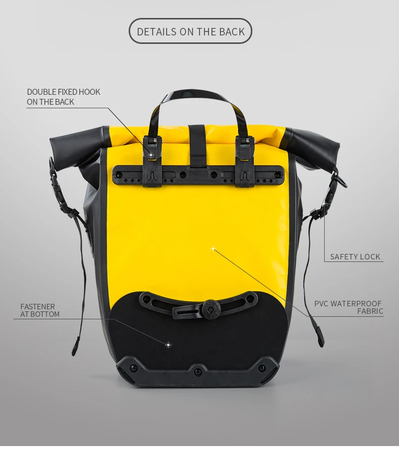 Yxc020 Bike Rack Bag Bicycle Trunk Bag Compact Rear Seat Cargo Pack ...