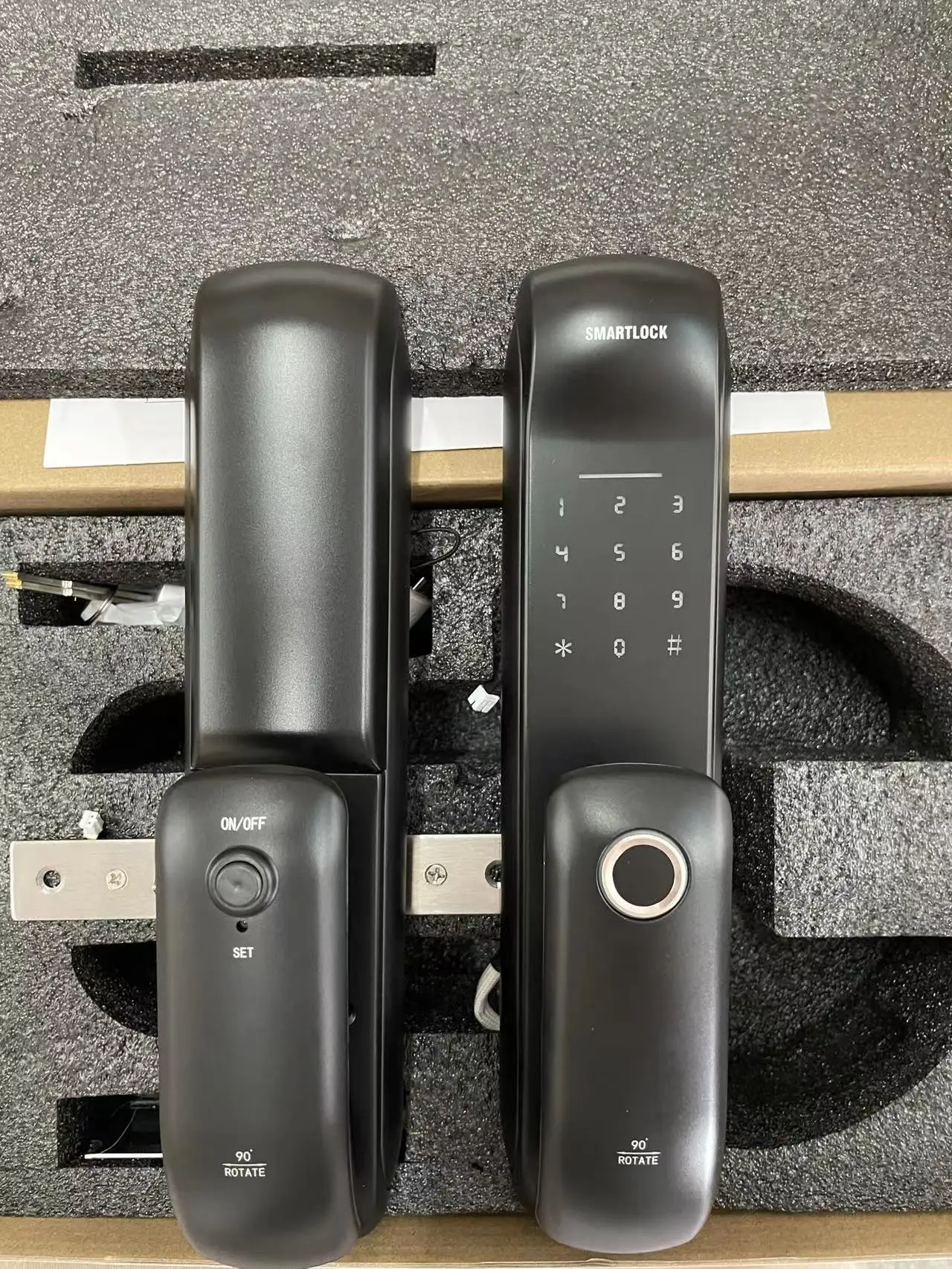 Tediton Waterproof Ttlock App Smart Door Lock Biometric Lock for Home Hotel