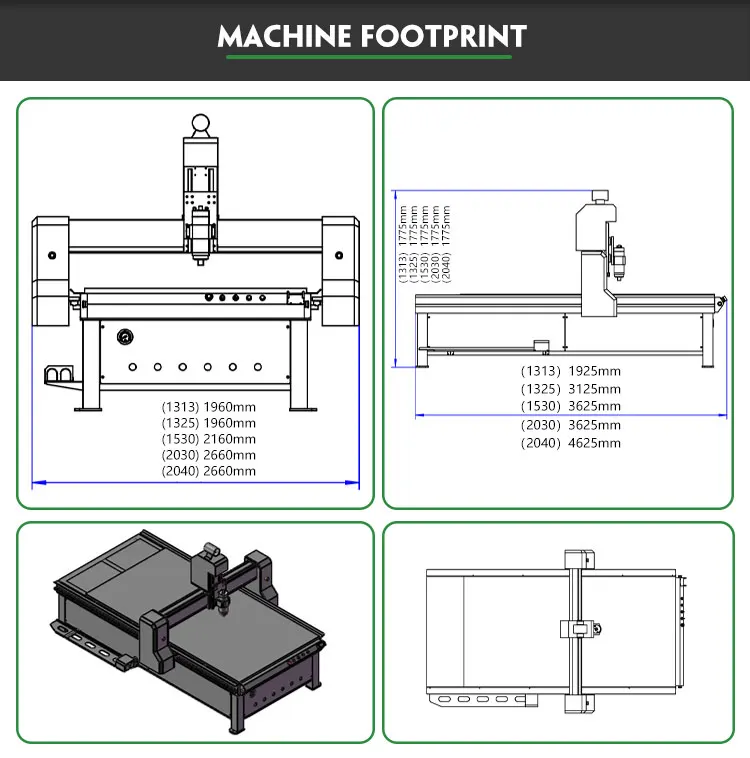 Bcamcnc Cnc Router 5 Axis Cnc Router Machine 6060 Double Spindle Cnc