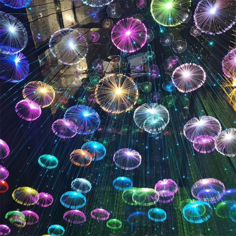 RGB LED Fiber Optic Jellyfish Lighting Fairy String Lights - ODM