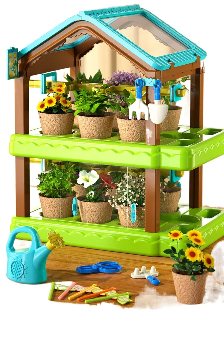 Room Diy Planting Greenhouse Science Experiment Planting Flowers House ...