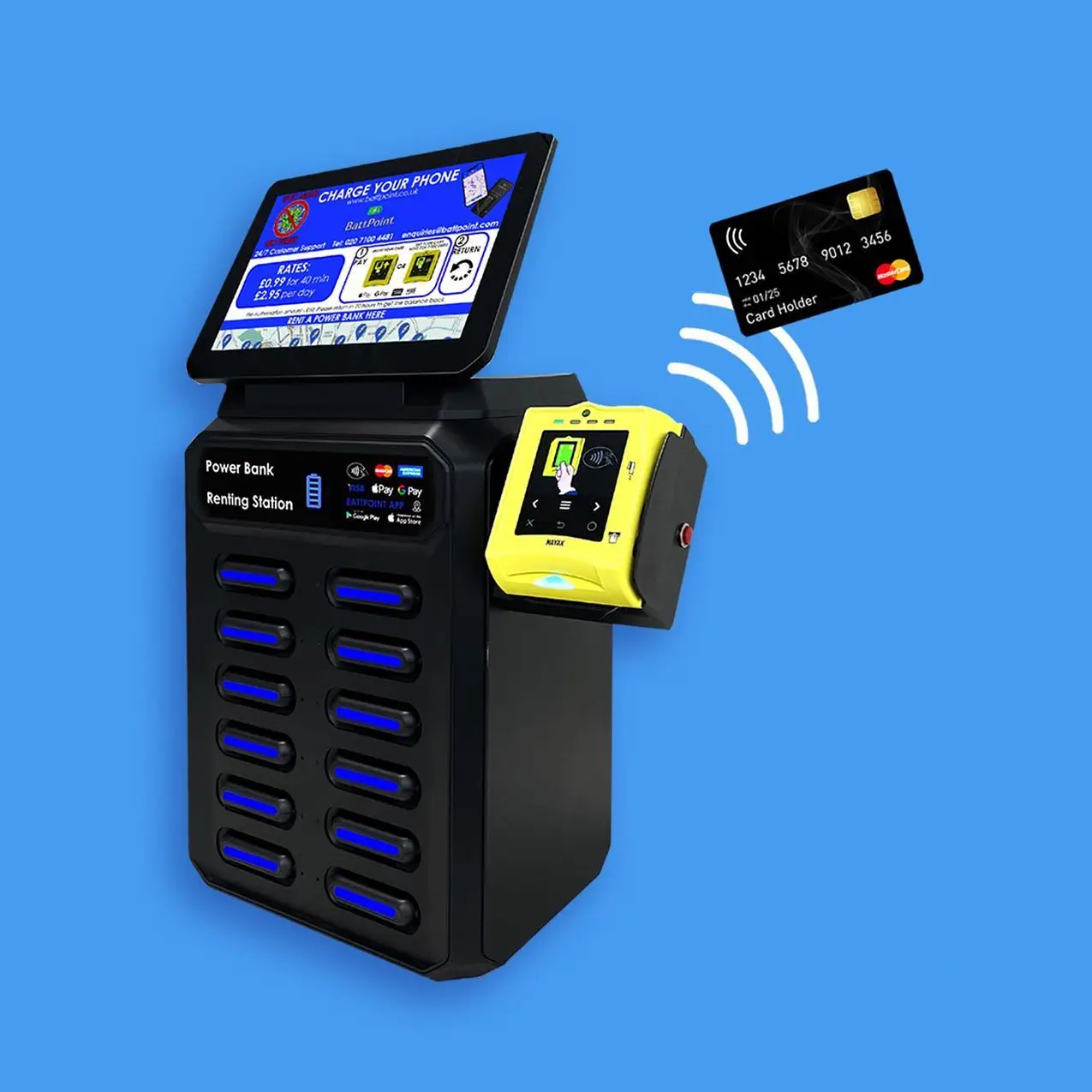 Public Power Bank Rental Station Vending Station Shared Charging ...