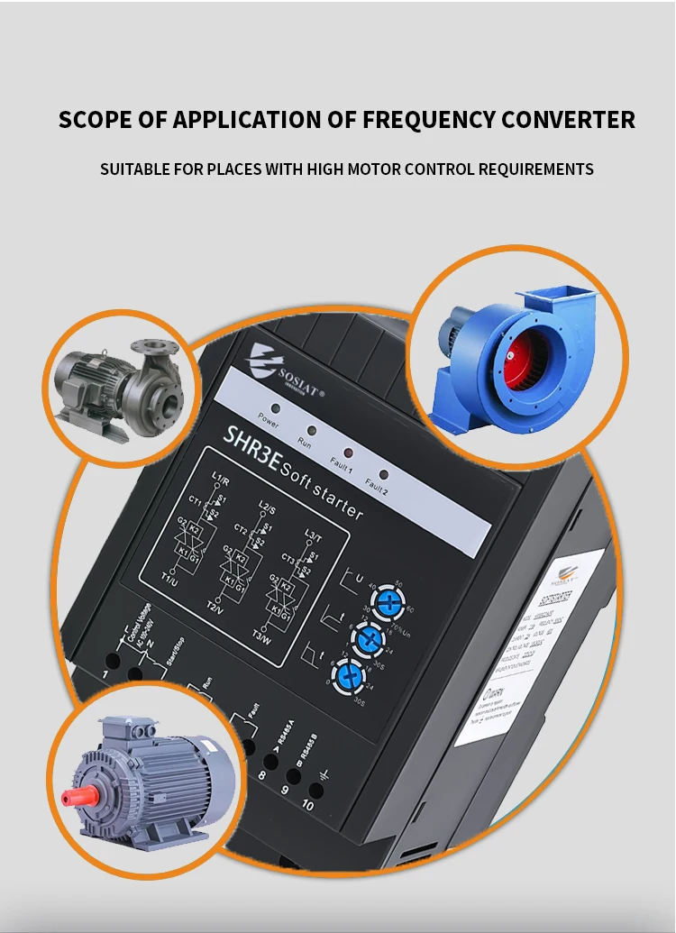 Single-Phase 1.5KW Bypass Soft Starter 220V AC Motor Starter for Water ...