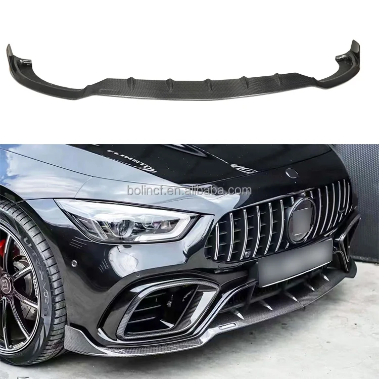 Babos style Front Spoiler Carbon Fiber Front Bumper Lip Spoiler For ...