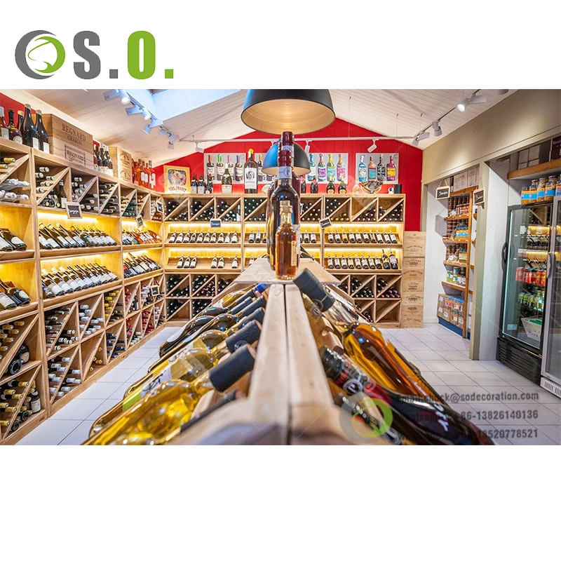 Retail Wine Shop Interior Design Decoration Wine Store Custom Shop ...