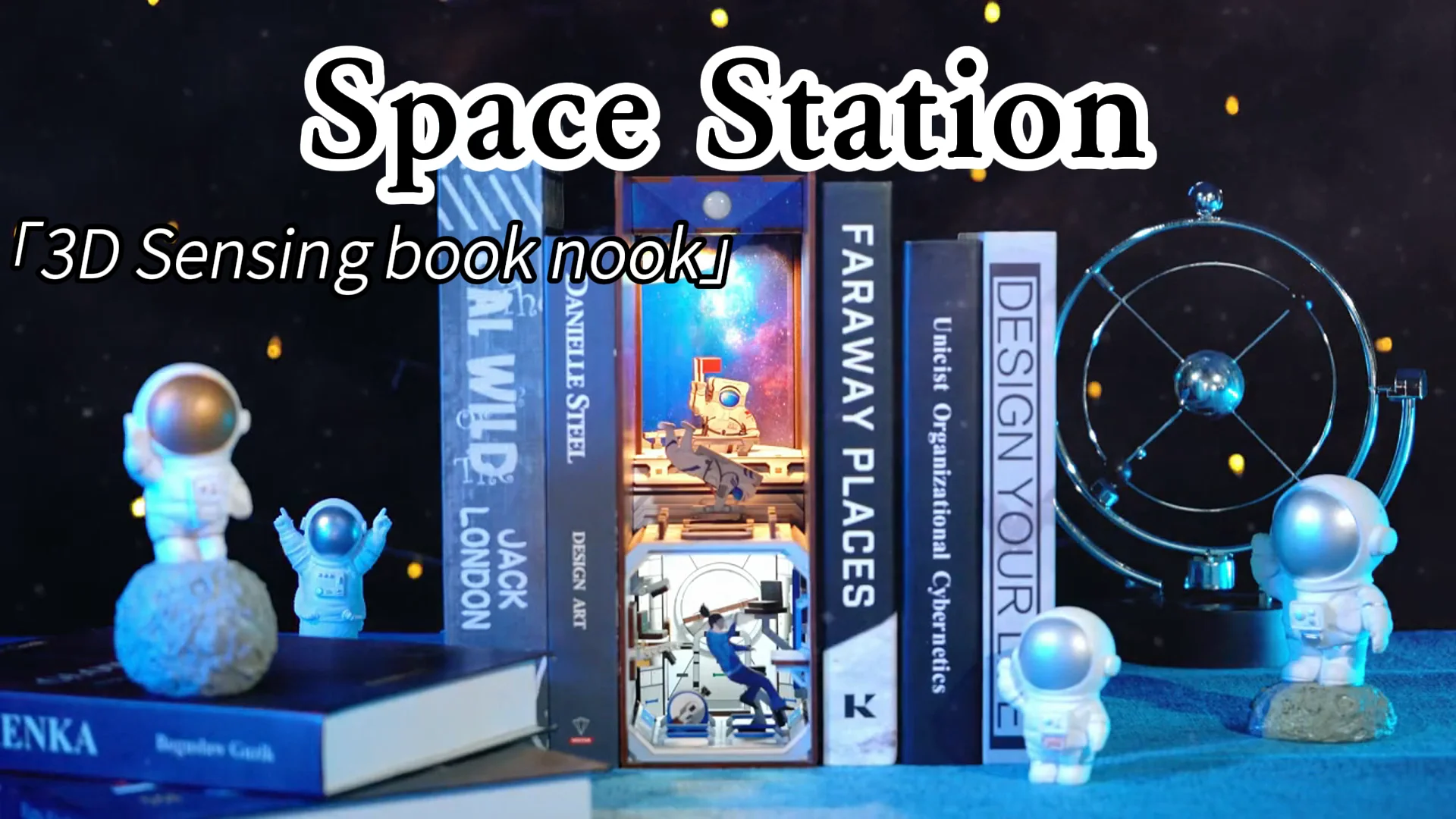 Tonecheer Space Station Modern Home Decor Book Nook Diy 3d Wooden ...